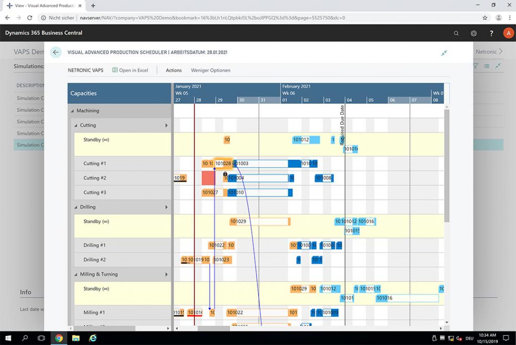 Visual Advanced Production Scheduler (VAPS) – AMCO Business Solutions